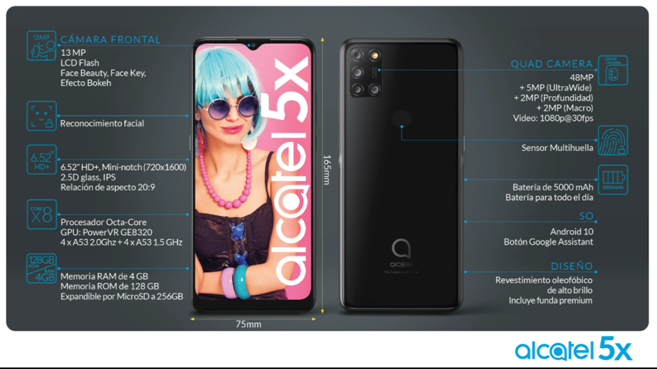Alcatel 5X cu o baterie de 5.000mAh lansat alături de modelul 1V Plus ...